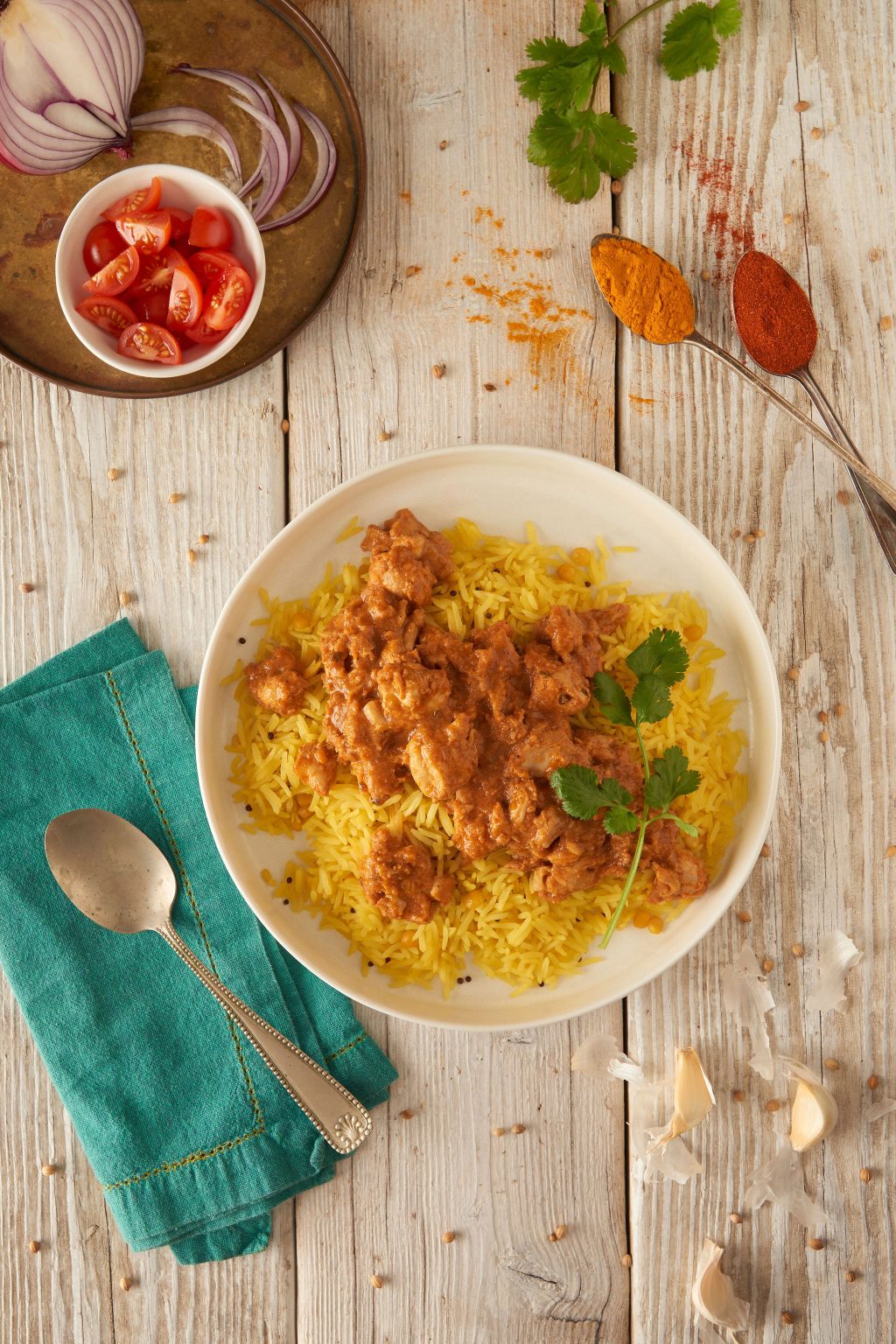 Chicken Curry with Lemon Rice Mild Level | Cafe Spice